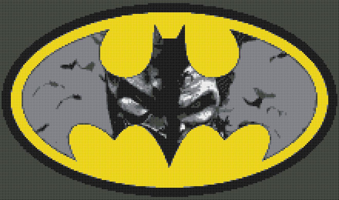 Counted Cross Stitch pattern Jocker of Batman Gotham 220*130 stitches ...