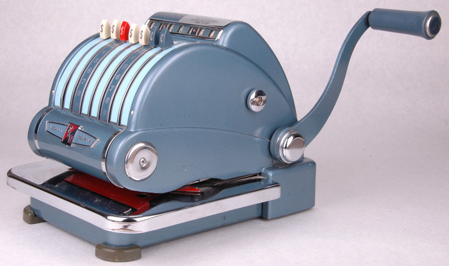 Vtg F & E Hedman Company Check Protector Maker Printer Series Excel ...