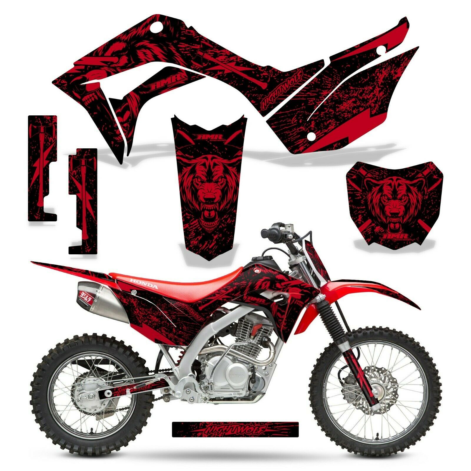 Honda CRF125F Dirt Bike Graphic Sticker Kit Decal Wrap MX 2019-2020 ...