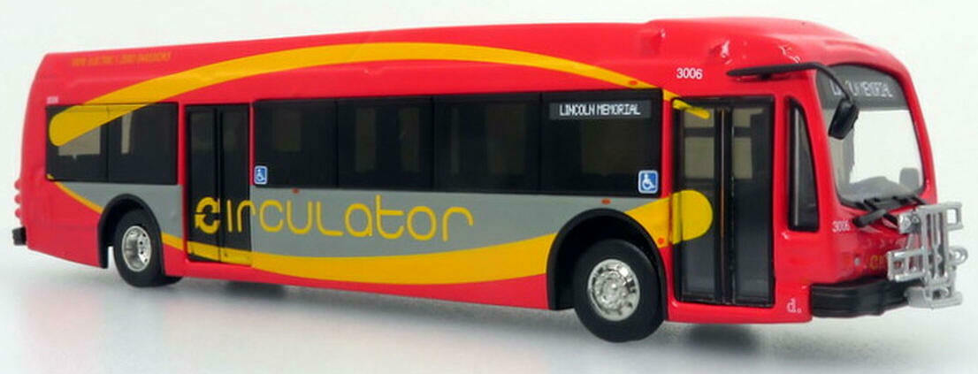 Proterra Catalyst Bus DC Circulator Transit Bus 1/87 Scale Iconic ...
