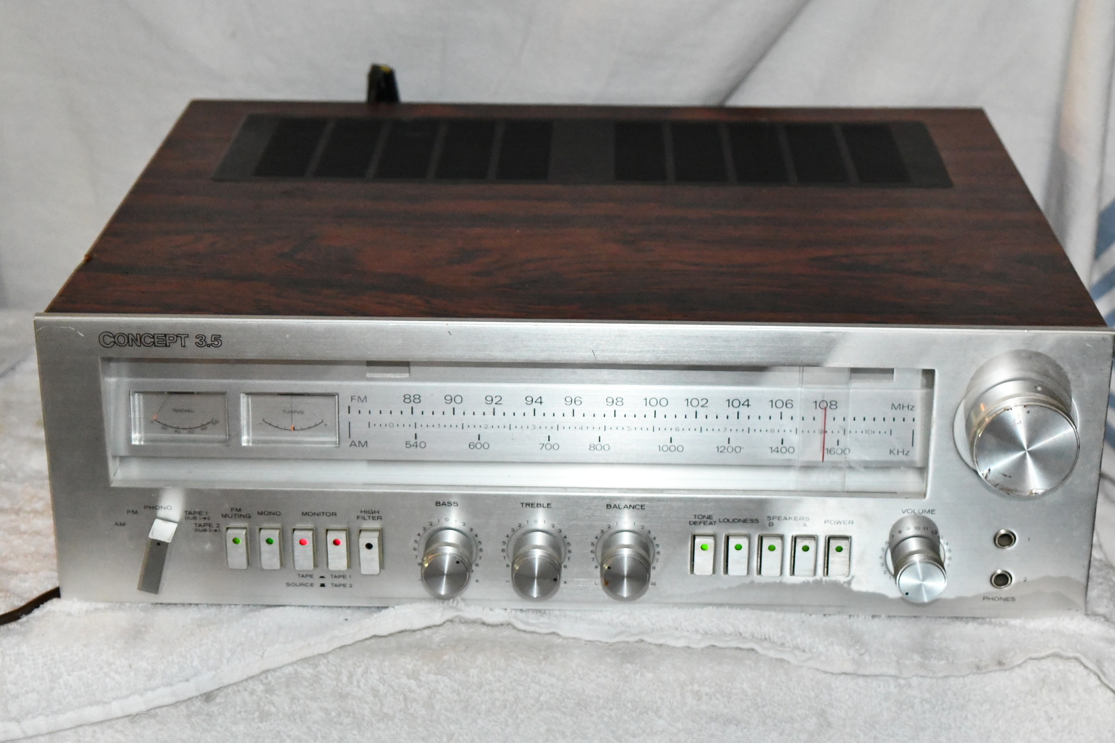 Concept Model 3.5 Vintage Stereo 1970's Receiver Japan RARE Works 515B3 ...