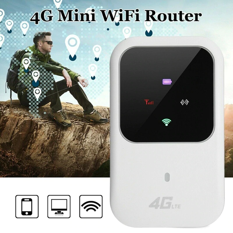 Portable Pocket 4G LTE WIFI Router 150Mbps Mobile Broadband SIM ...