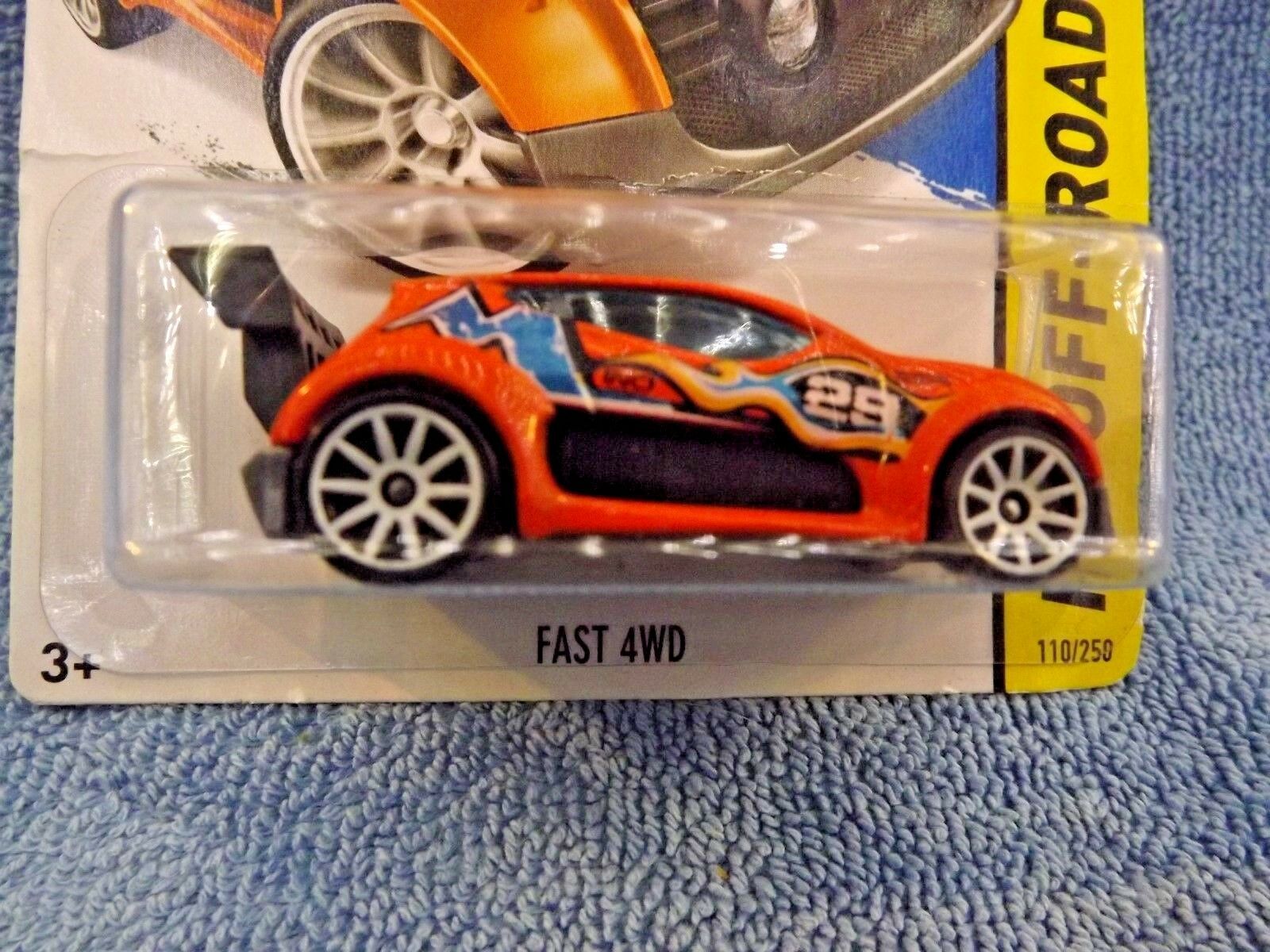 2014 Hot Wheels #110/250 HW Off-Road-Road Rally FAST 4WD Orange Variant ...