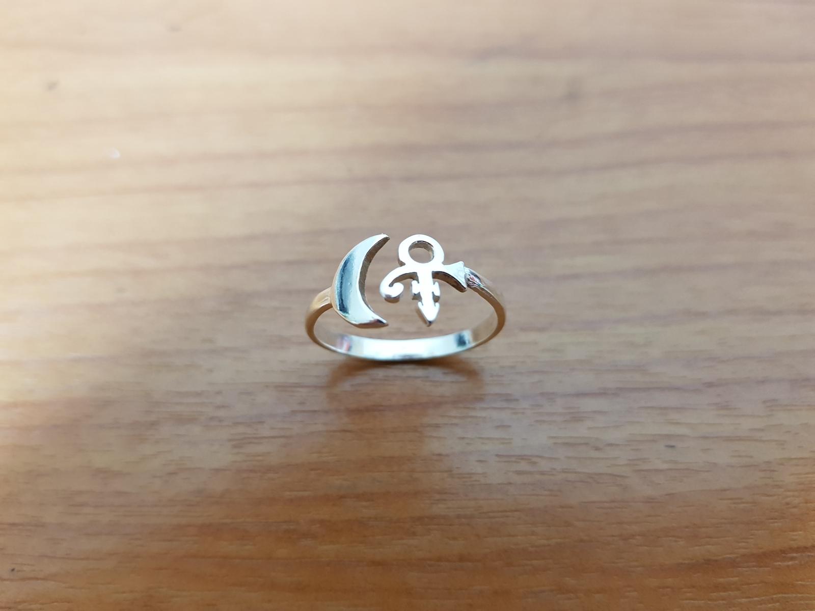 Ring - Moon crest - Love - Remembrance Symbol - Sterling Silver ...