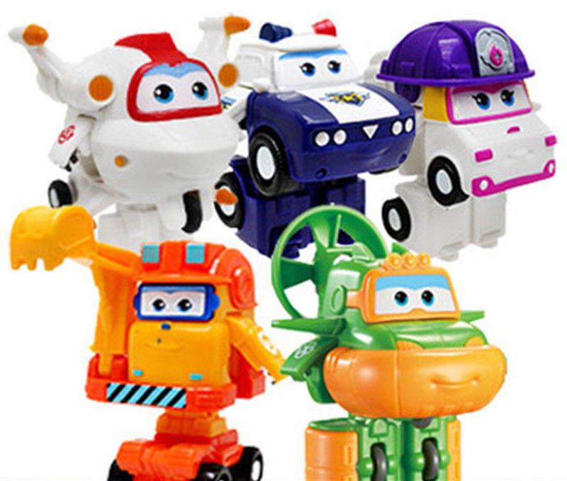 New Original Mini Super Wings ABS Robot Toys Action Figures Super Wing ...