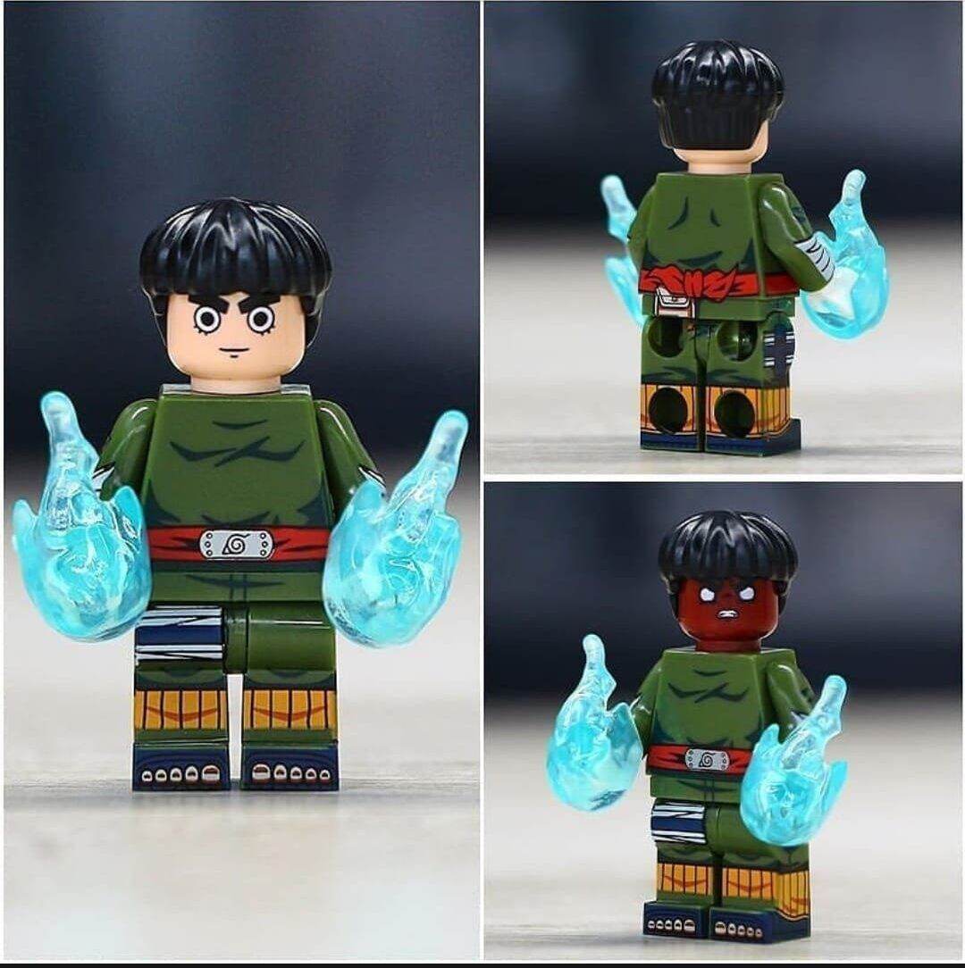 Rock Lee (Open Gate) Naruto Shippuden Minifigures Block Toys - Building ...
