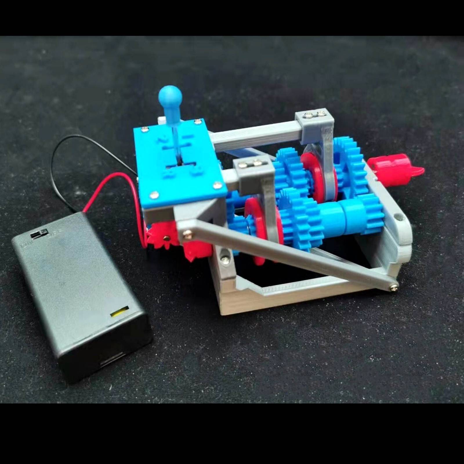 3D- printed Gearbox model, Shift gear available, speed changing box ...