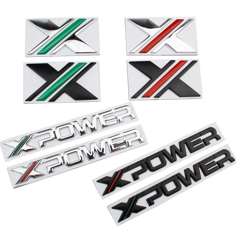Car Original 3D Car Metal X POWER XPOWER Logo Car Stickers and Decals ...