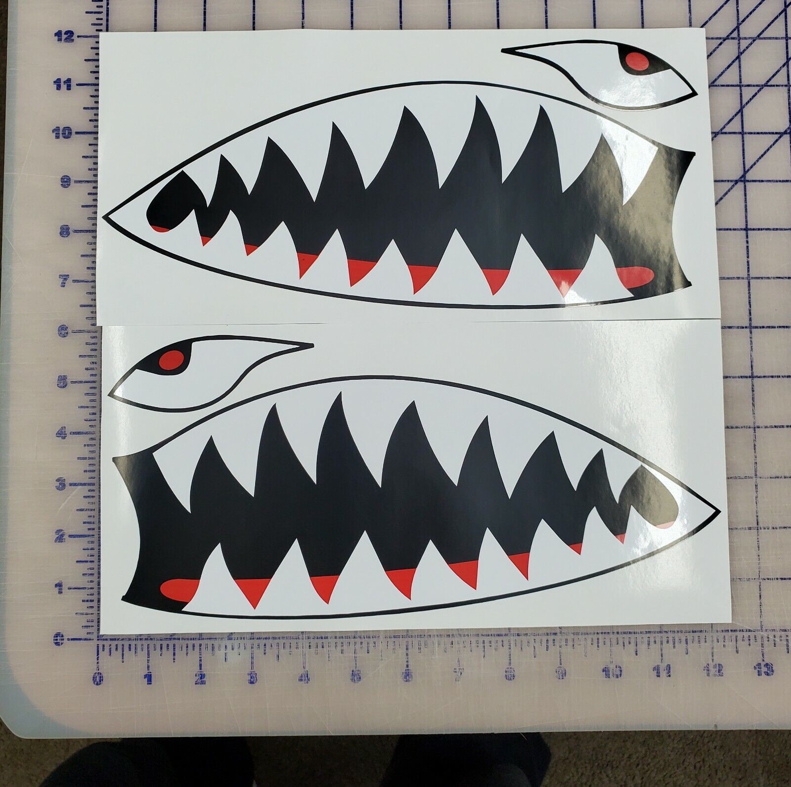 A-10 Warthog teeth mouth decal Military Jet Plane Sticker USA - Decals ...