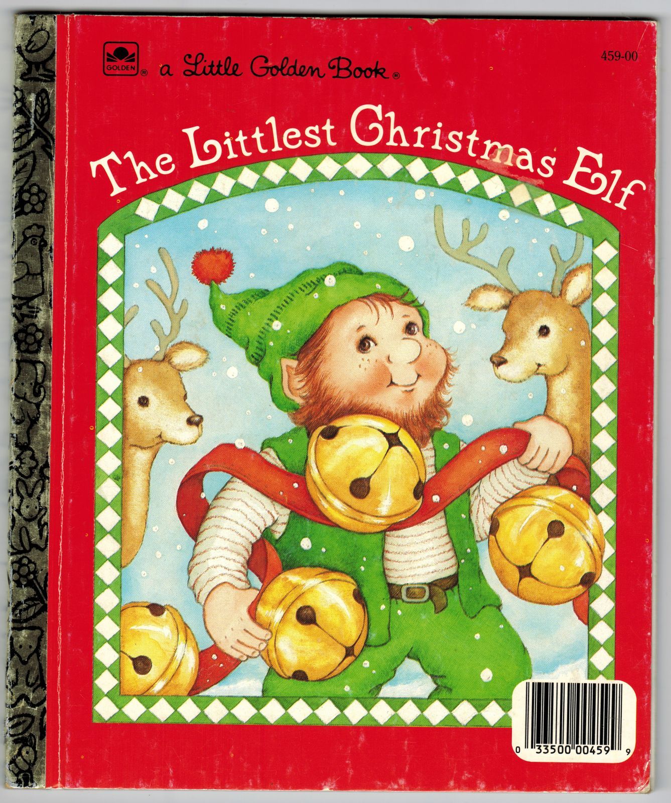 Vintage 1987 The Littlest Christmas Elf Nancy Buss HC Little Golden ...