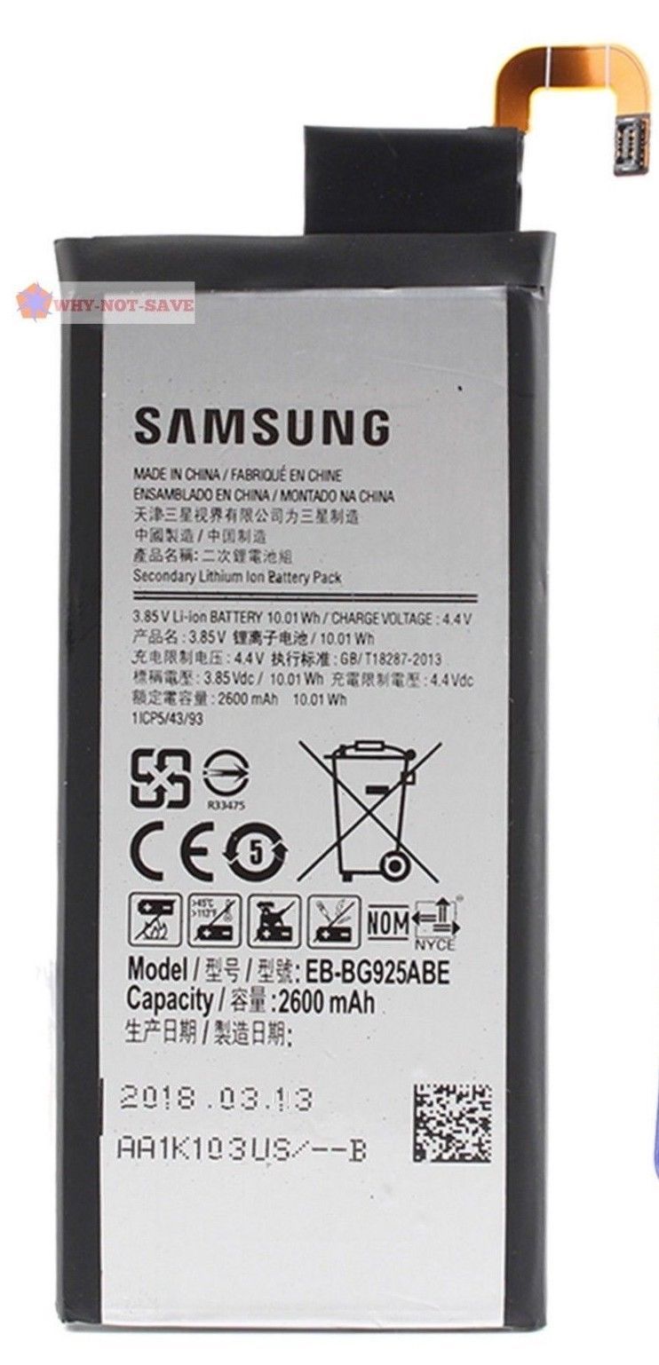 NEW Replacement Internal 2600mah Battery for Samsung Galaxy S6 EDGE ...