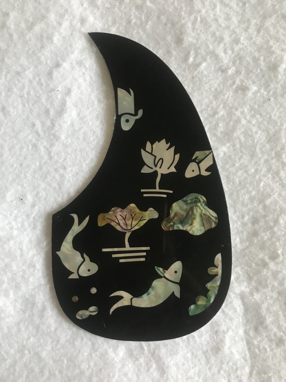 Custom New Great-quality Teardrop Shape Acoustic Guitar pickguard,Black ...