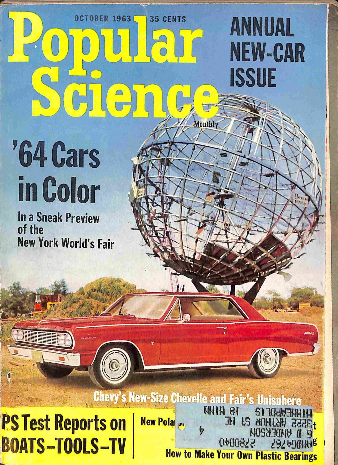 Popular Science, October 1963 - Magazine Back Issues