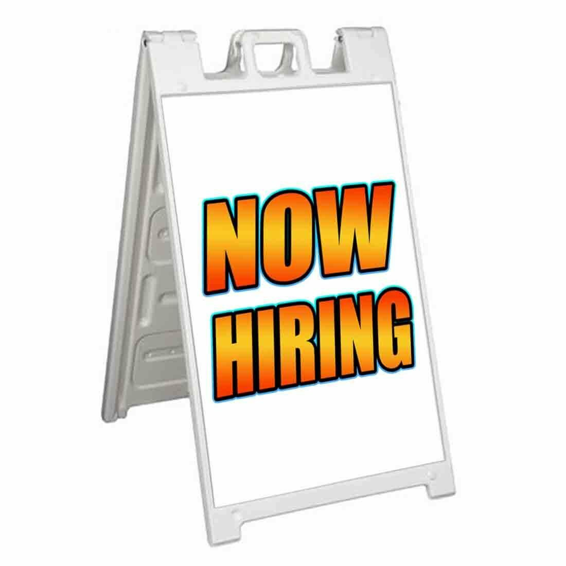 NOW HIRING GRADIENT Signicade 24x36 Aframe Sidewalk Sign Banner Decal ...