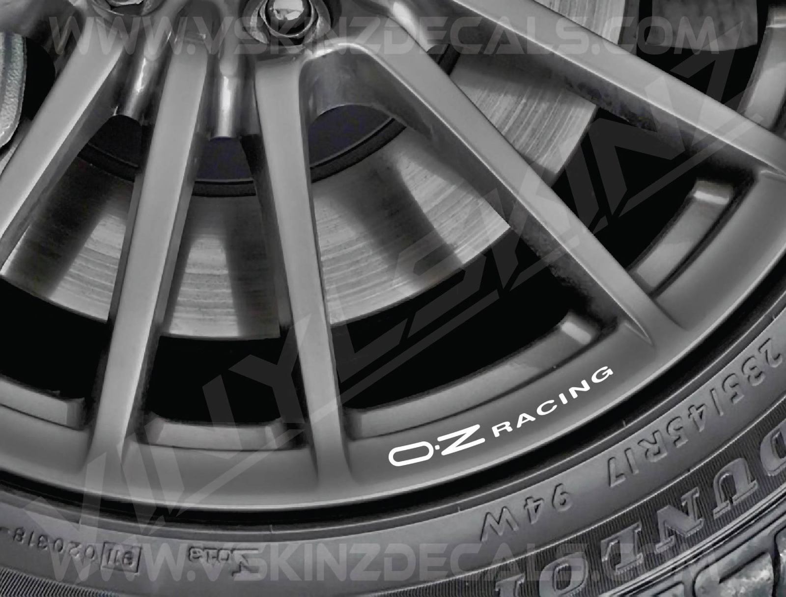 OZ Racing Logo Wheel Rim Decals Kit Stickers Premium Quality 5 Colors ...