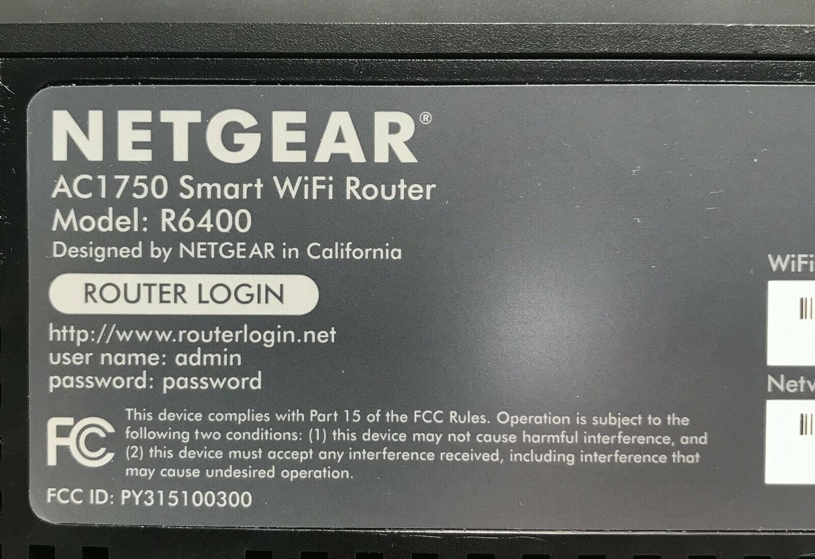 NETGEAR Smart WiFi Router with Dual Band Gigabit - AC1750 (R6400-100NAS ...