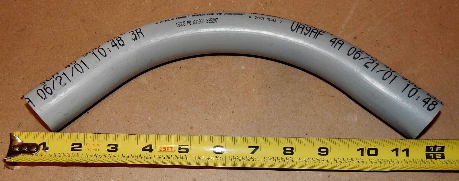 Carlon UA9AF Radius Conduit PVC Elbow 90 Deg 1 Carlon UA9AF Radius Conduit PVC Elbow 90 Deg 1