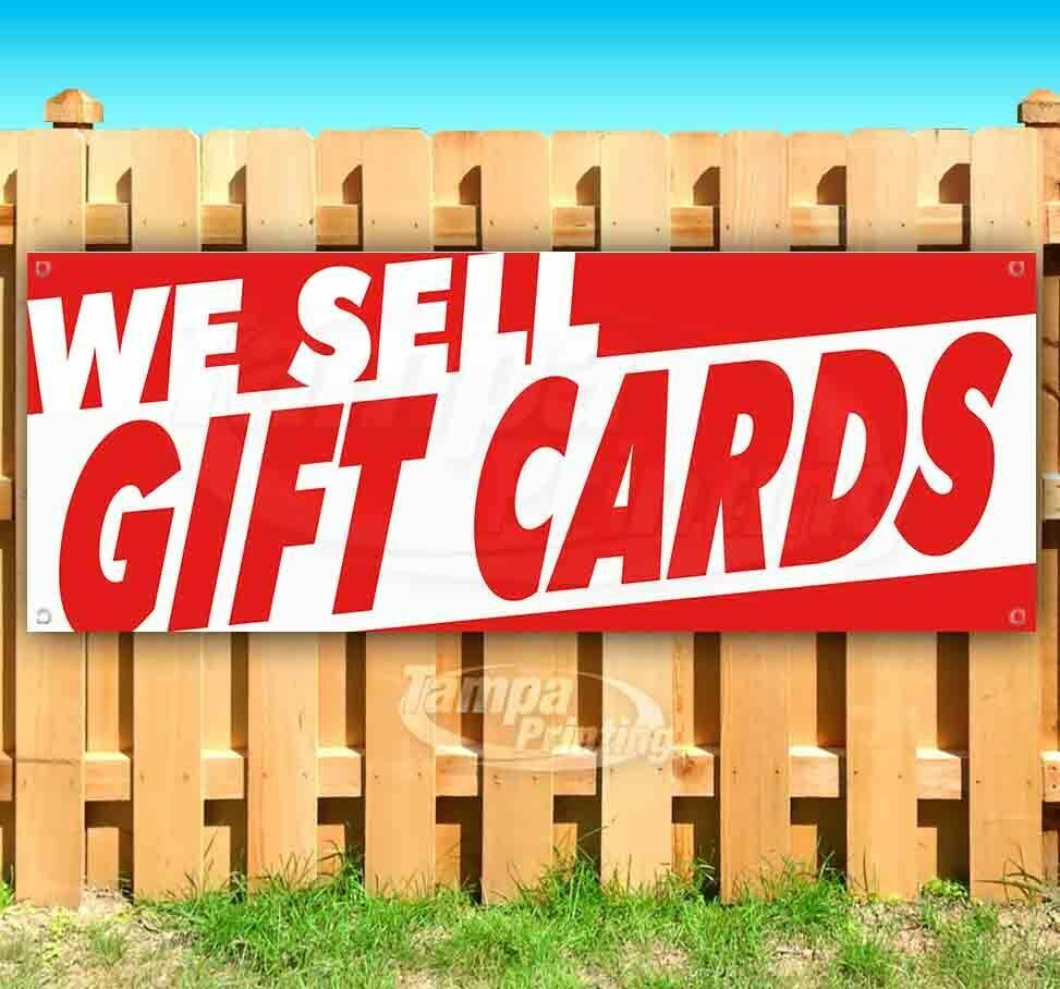 WE SELL GIFT CARDS Advertising Vinyl Banner Flag Sign Many Sizes ...