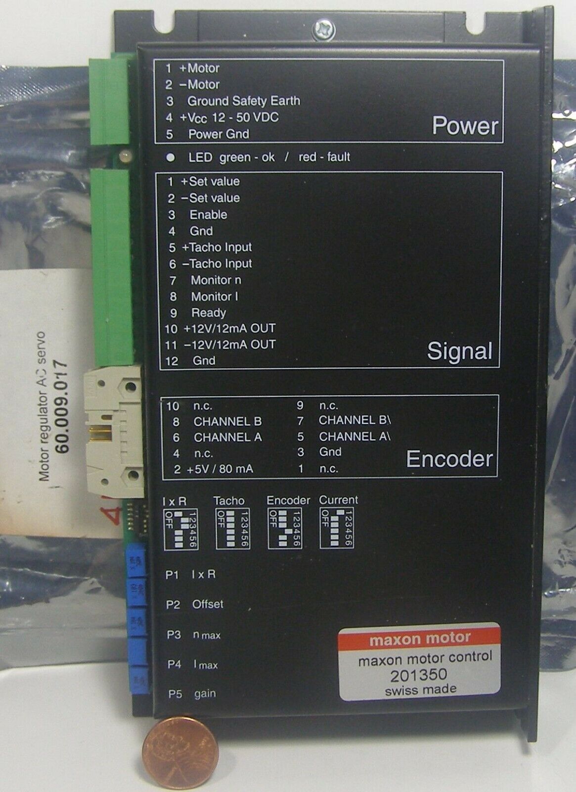 Maxon Motor Control Servo Amp Power In Module 201350 ADS 50/XV2.1 M Mag ...