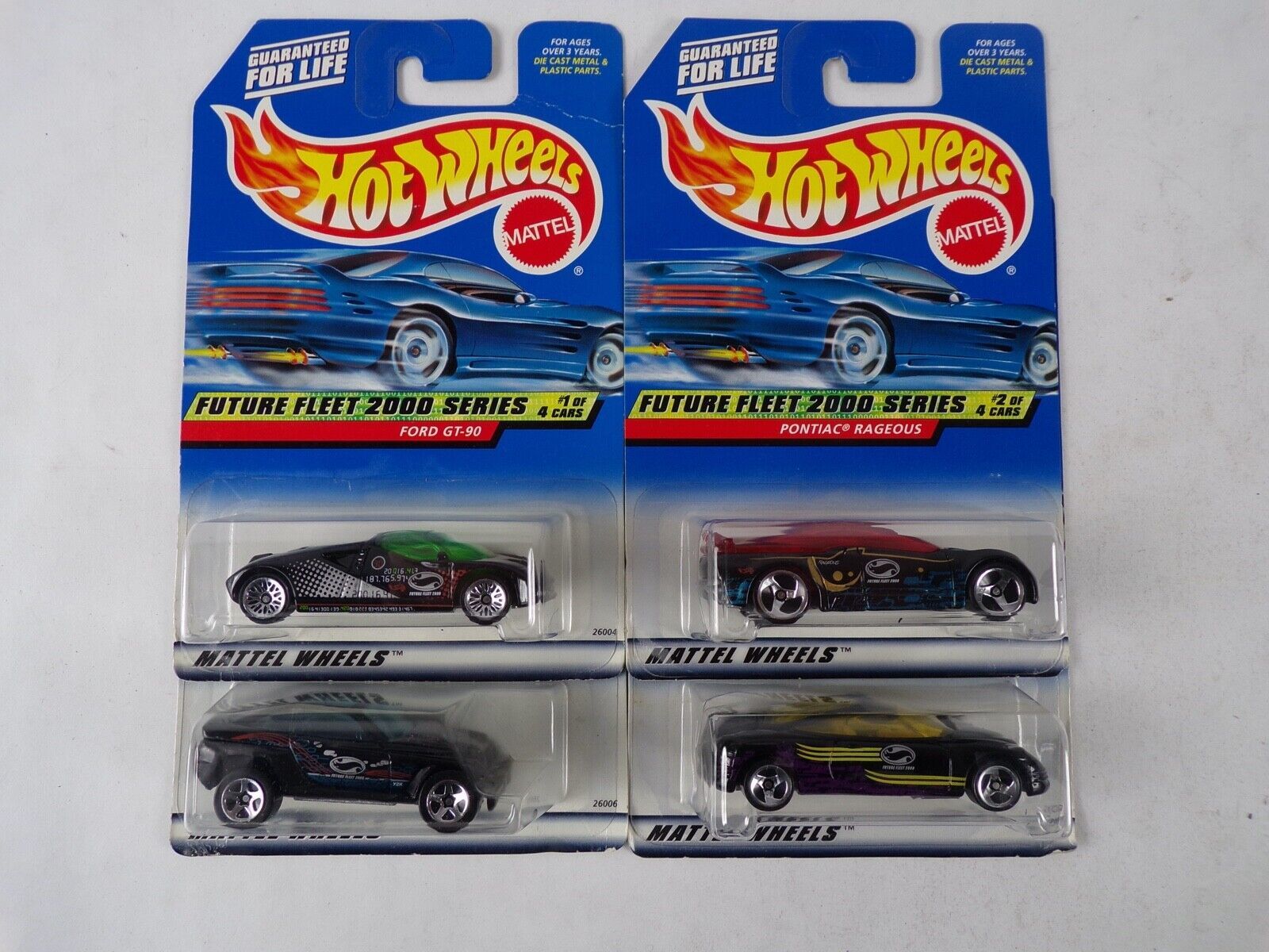 Mattel Hot Wheels Future Fleet 2000 Series Complete Cars # 1 2 3 4 ...