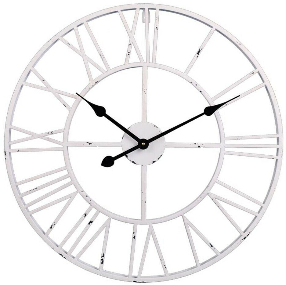 Home Decoration Wall Clock 24 in. Diameter Analog AA Battery Powered ...