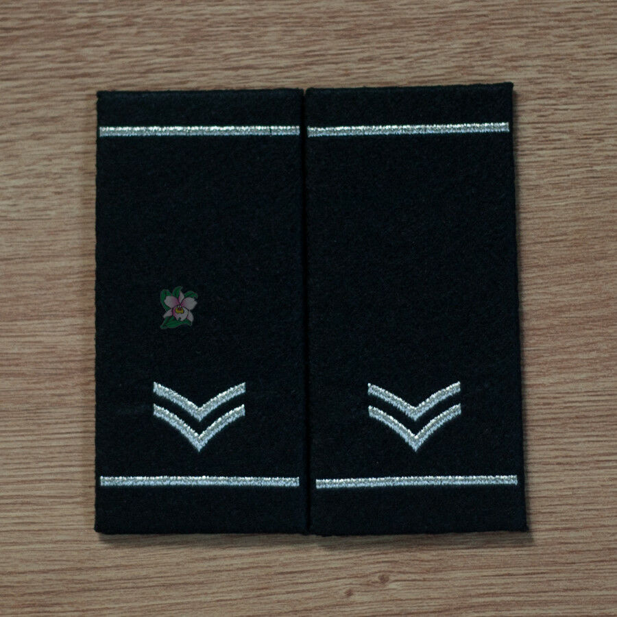 Police Corporal THAI POLICE RANK SHOULDER BOARDS EPAULETTE Fabric - Pins