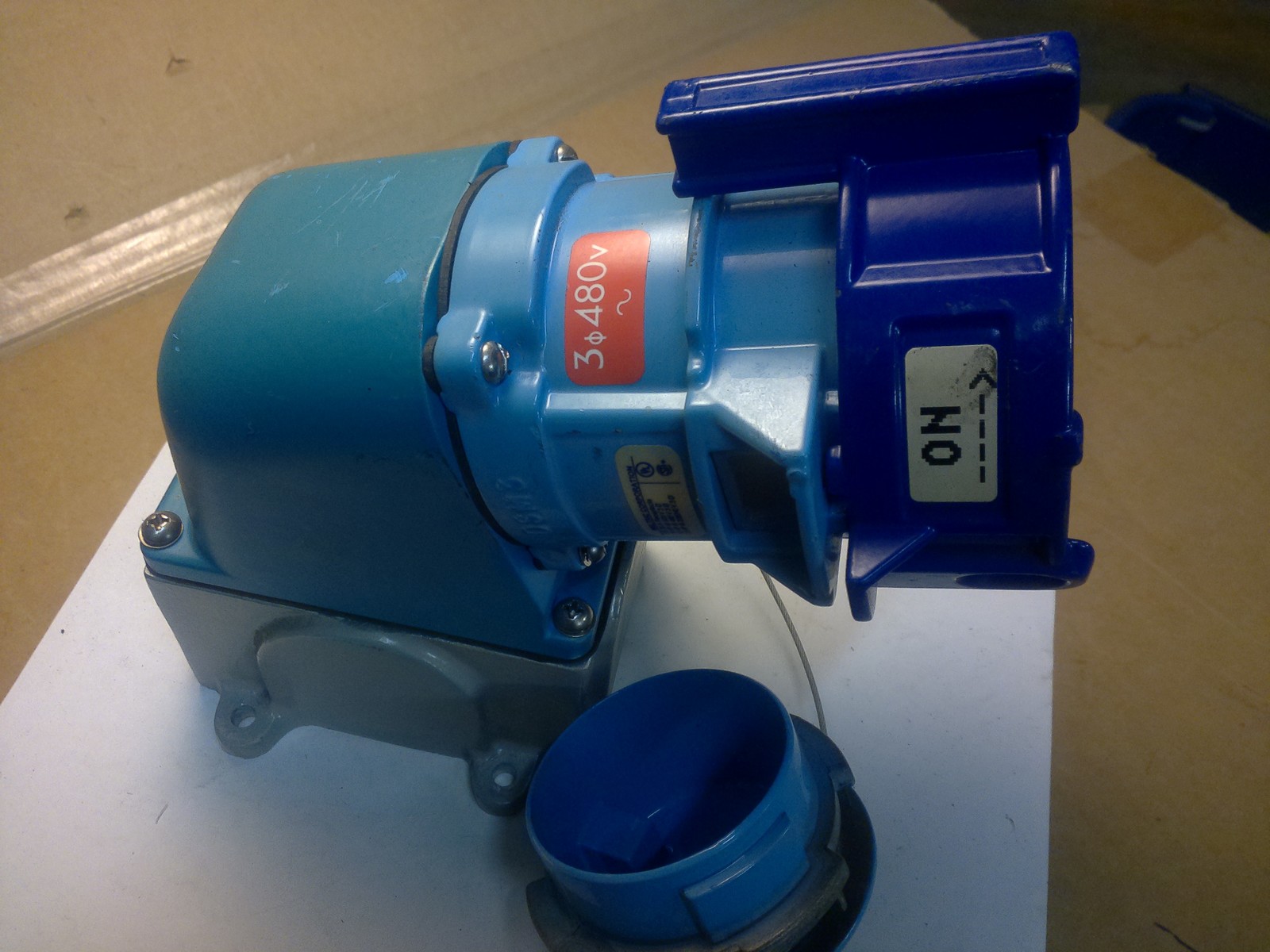 MELTRIC DB 30 AMP 3PH+GRD RECEPT. ASSEMBLY / 10HP@480-600VAC / 7.5HP ...