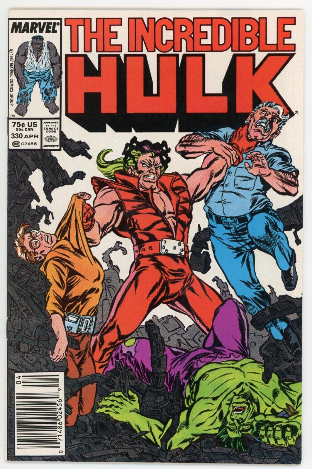 The Incredible Hulk 330 NM 9.4 Copper Age Marvel 1987 First Todd ...