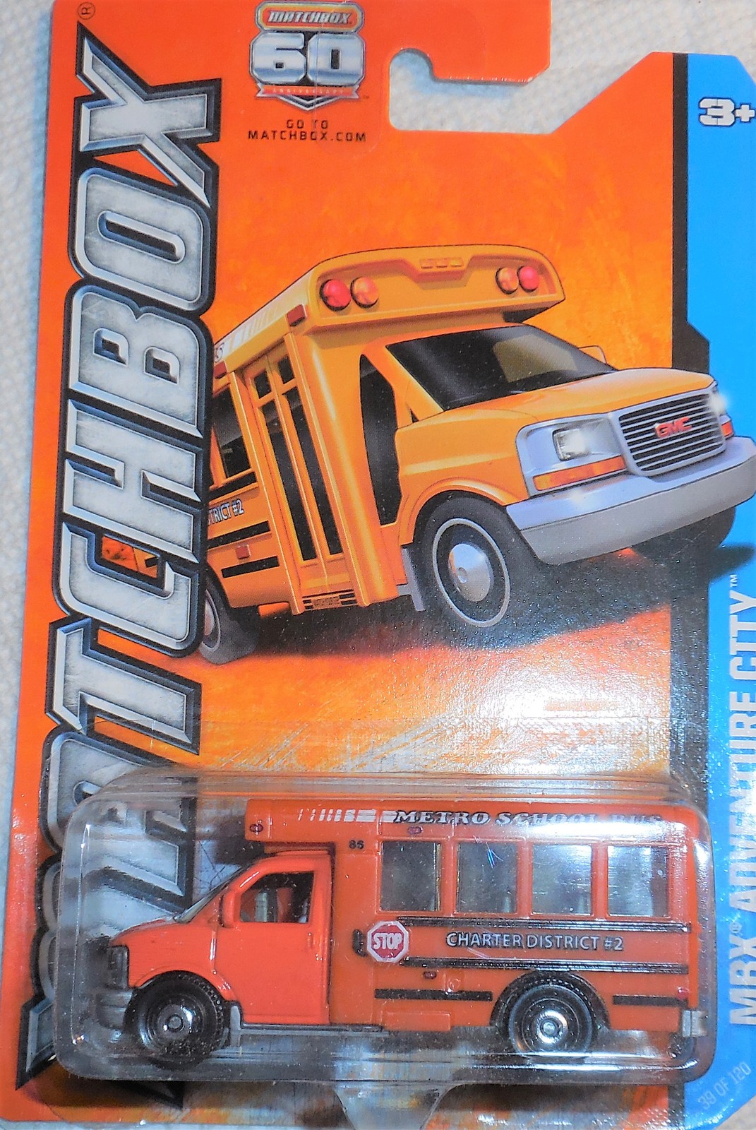 Matchbox 2013 MBX Adventure City "GMC Bus" #39 of 120 On Sealed Card ...