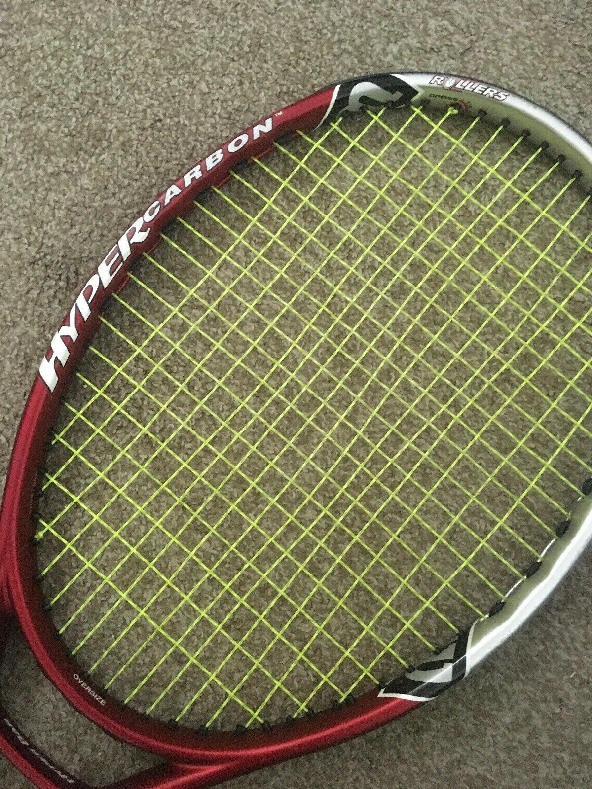 Wilson Hyper Carbon Hyper Hammer 5.6 Oversize 110 Tennis Racket W/ Case ...