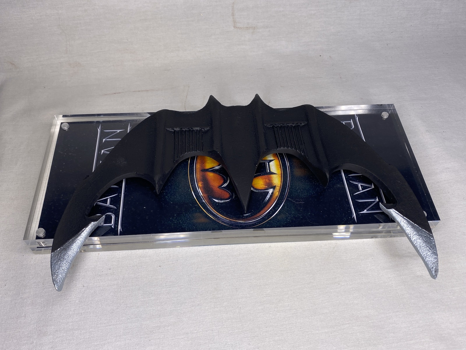 Batman (1989) Batarang, Solid Resin, Display Plaque, Real Prop Replica ...
