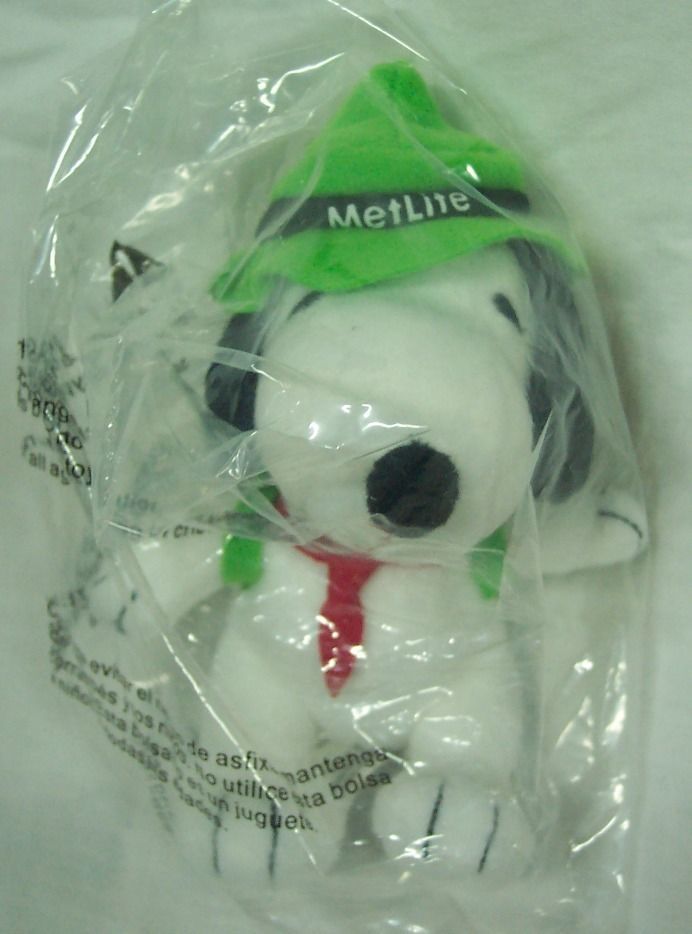MetLife Peanuts SNOOPY AS CAMPER 5" Plush STUFFED ANIMAL Toy NEW ...
