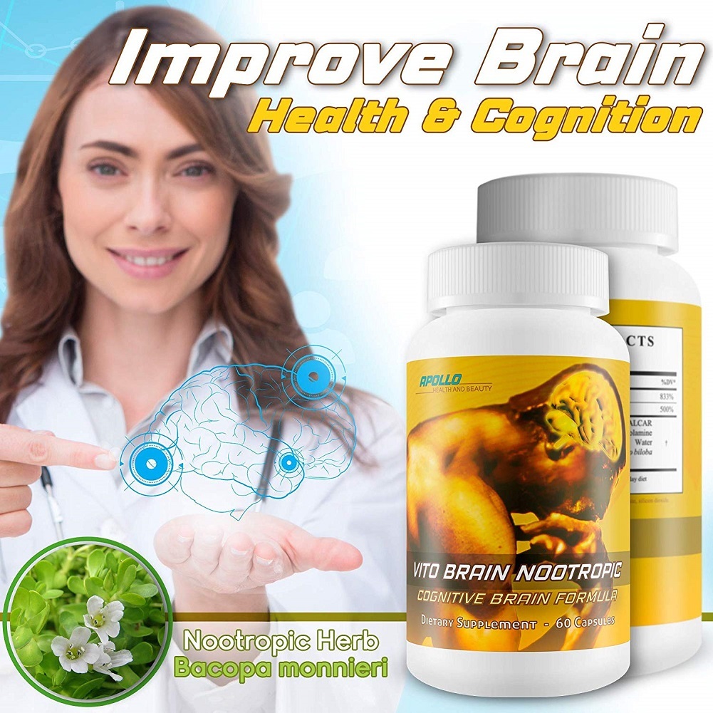 Vito Brain Supplement Nootropic Cognitive Brain Formula Higher Brain Function Other Vitamins
