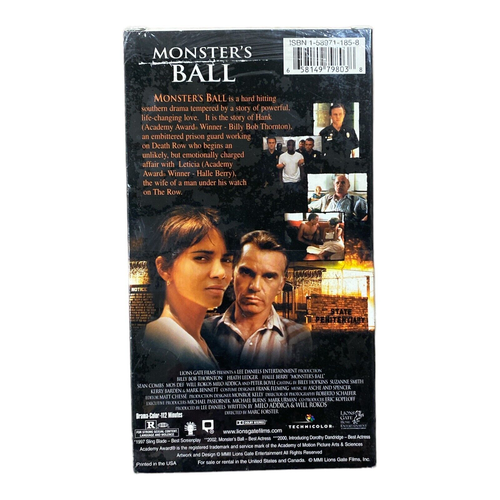 Monsters Ball (VHS, 2002) Heath Ledger Halle Berry Billy Bob Thornton ...
