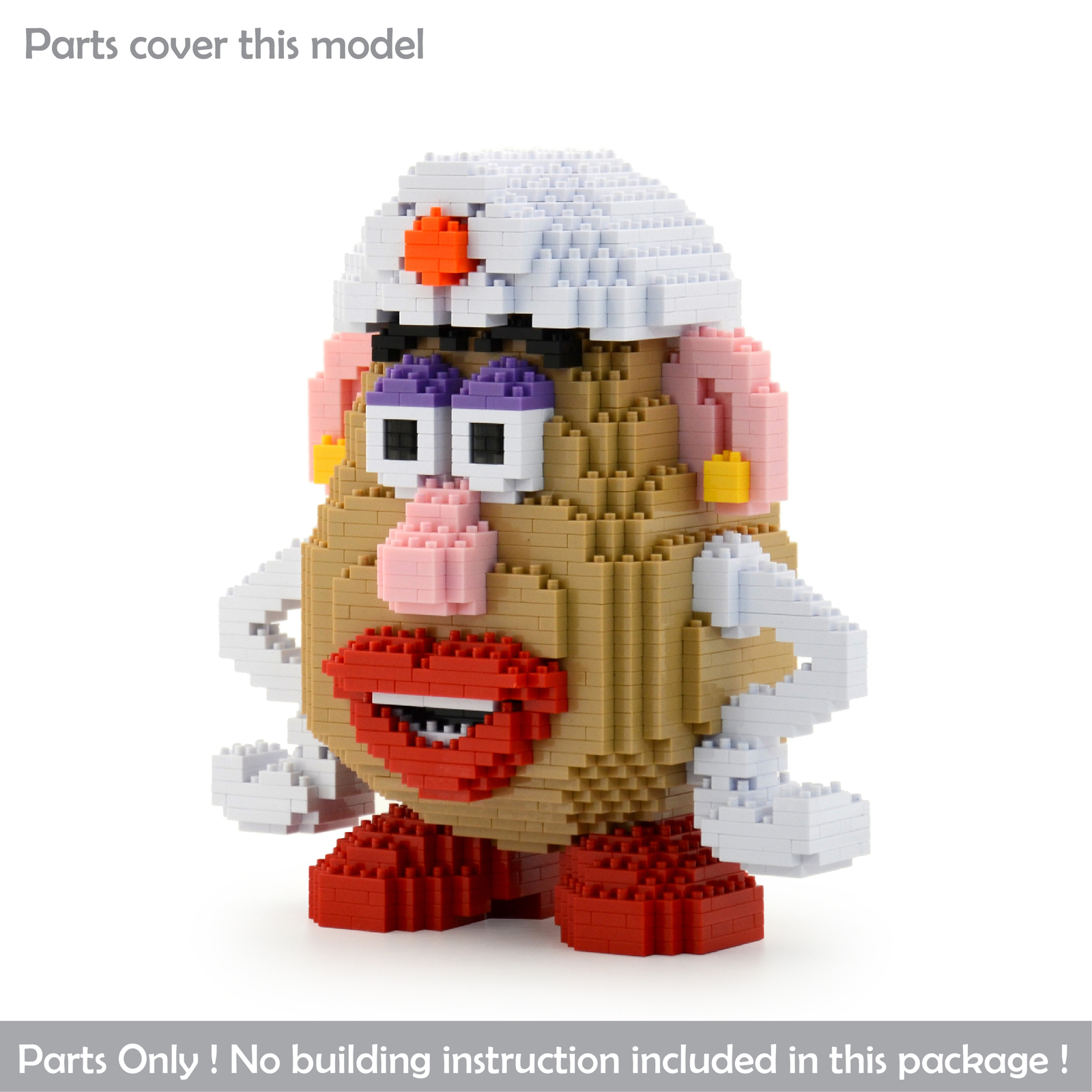 Mrs. Potato Head (Toy Story) Brick Sculpture (JEKCA Lego Brick) DIY Kit ...