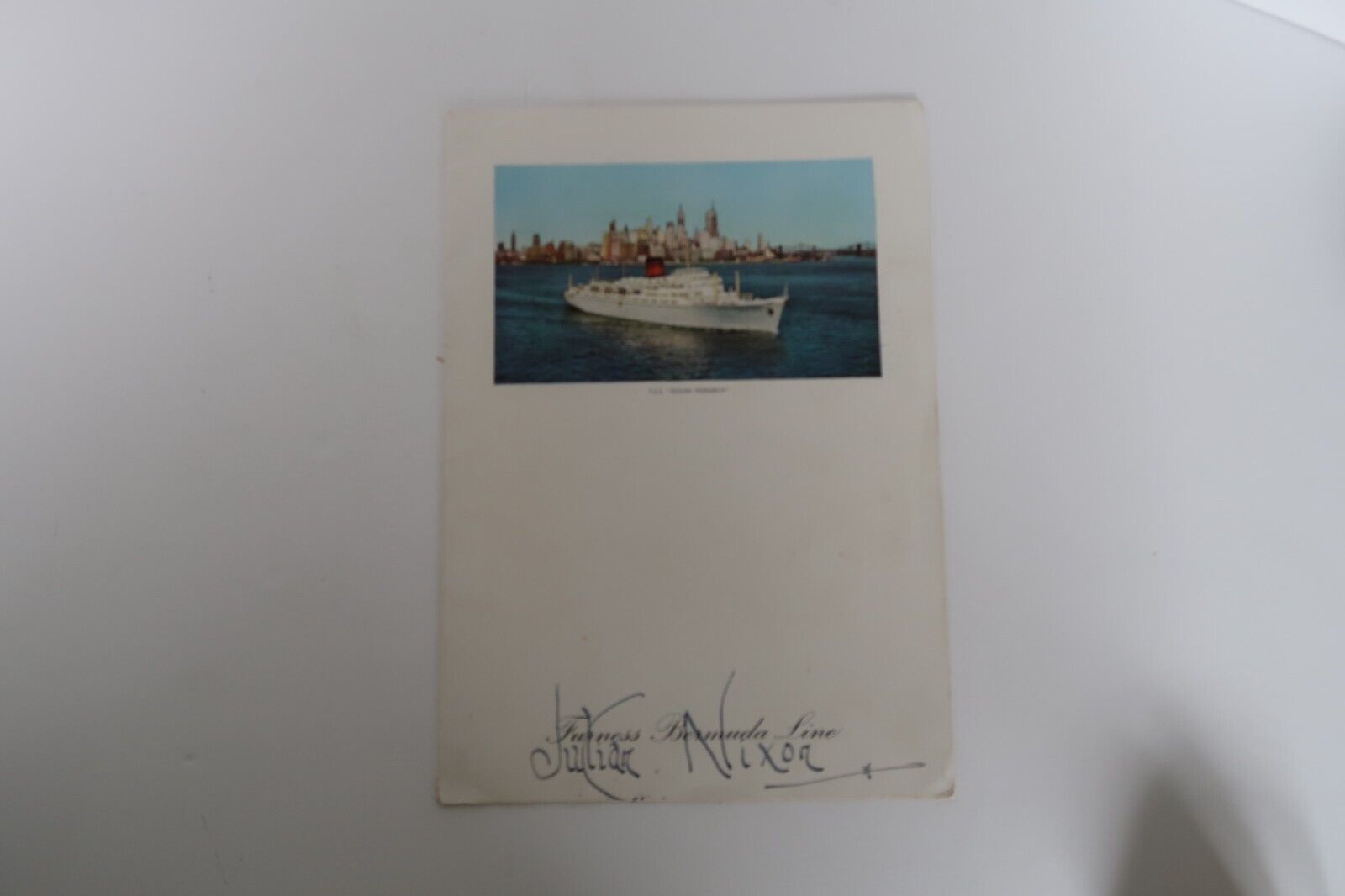 Vtg Furness Bermuda Line T.S.S Monarch Cruise Ship Menu Ephemera 1962 ...