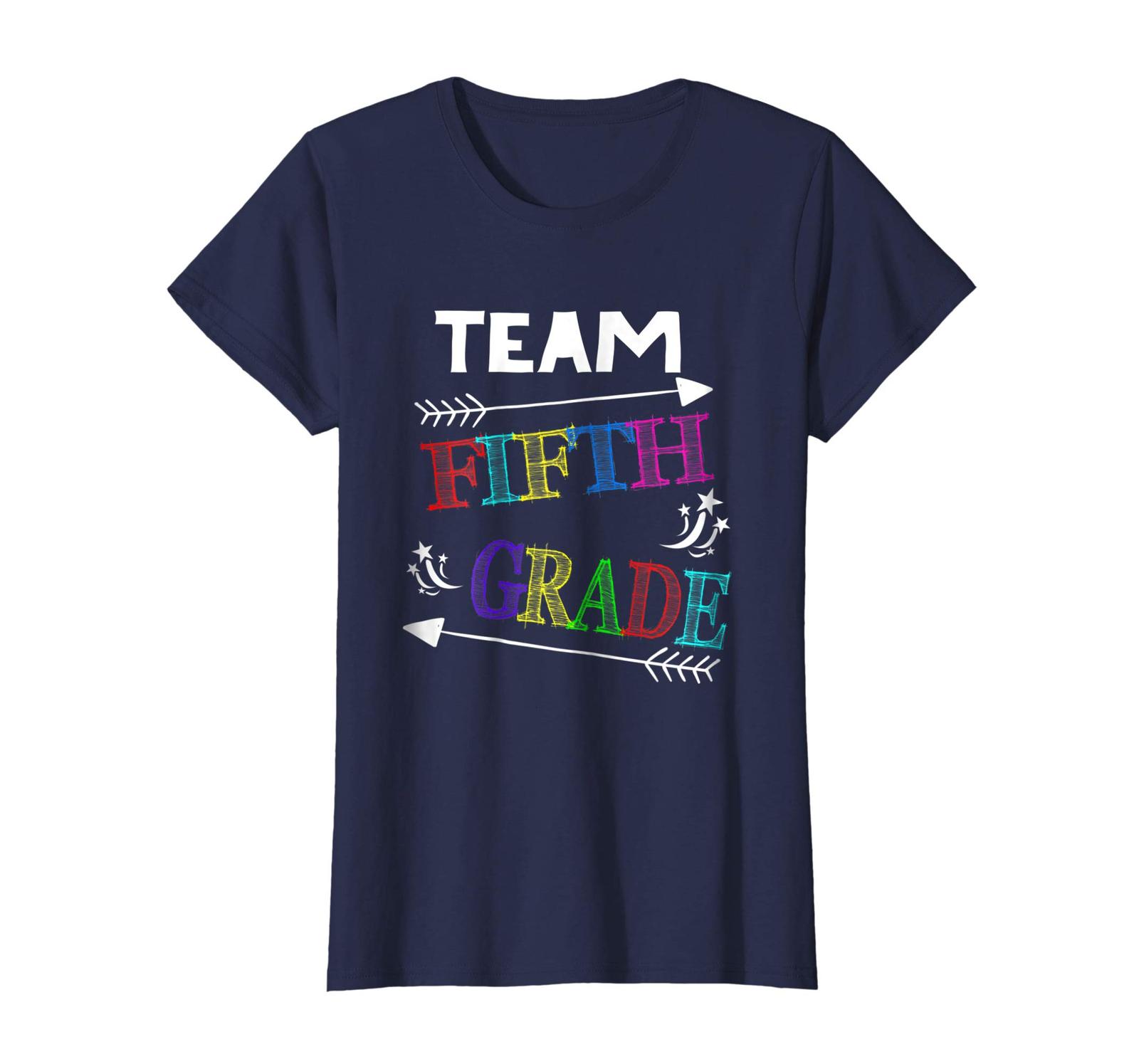 Large Size Shirts Team 5th Grade Funny Fifth Graduate Tshirt Teacher 