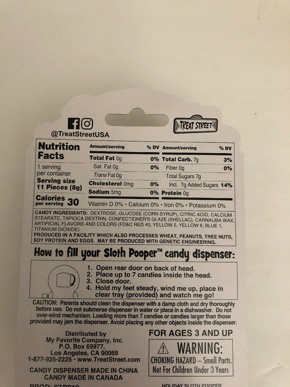 Sloth Pooper Christmas Walking Candy Dispenser-I Poop Candy-Wind Up ...