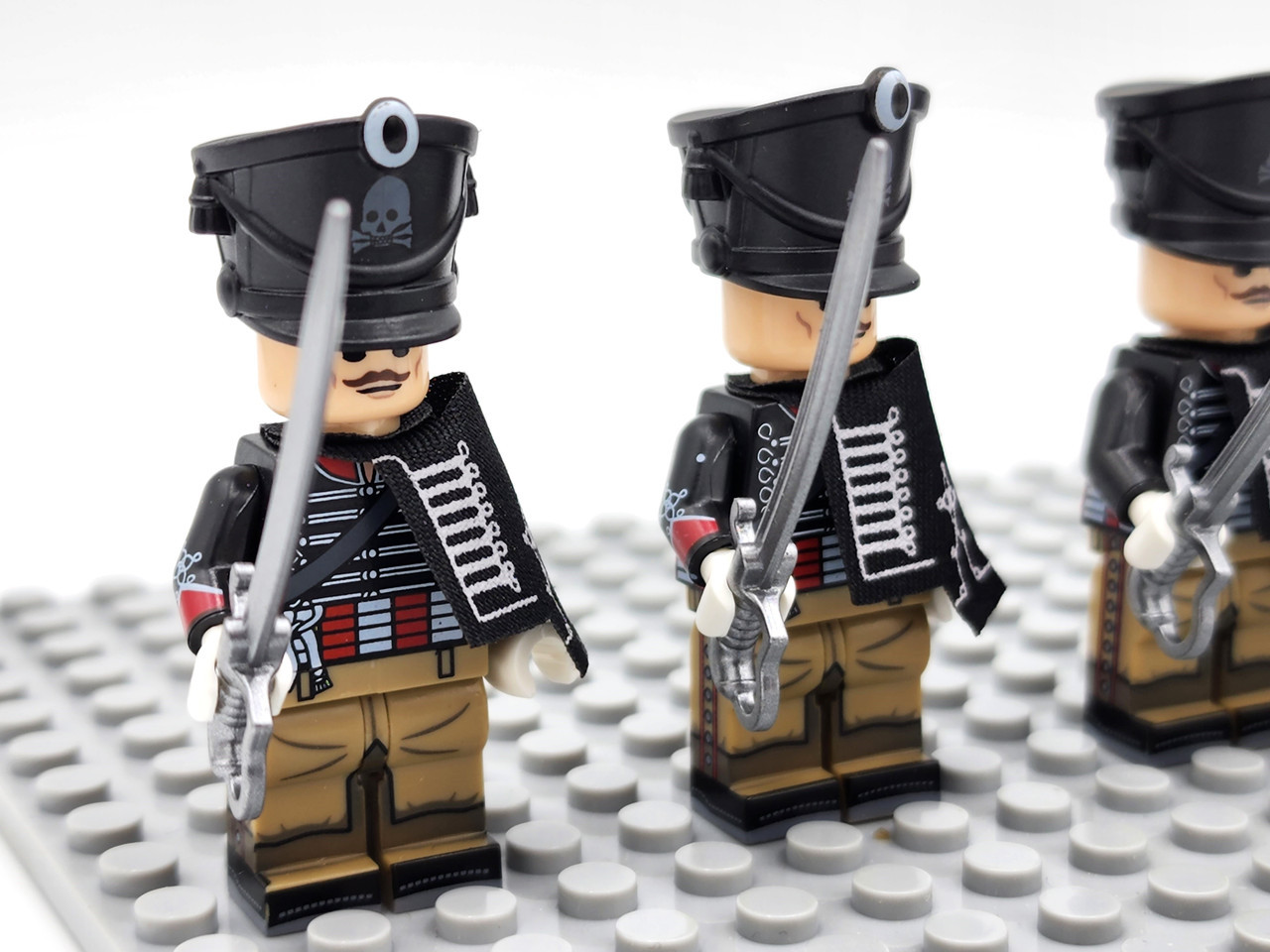 5pcs Napoleonic Wars Prussian Totenkopf Hussar Regiment Minifigures Set ...