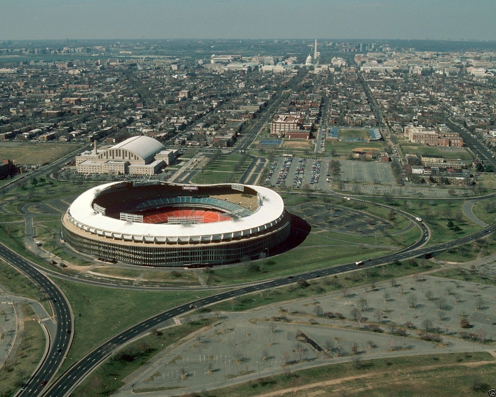 Aerial view of Robert F. Kennedy Stadium RFK and Washington DC -New ...