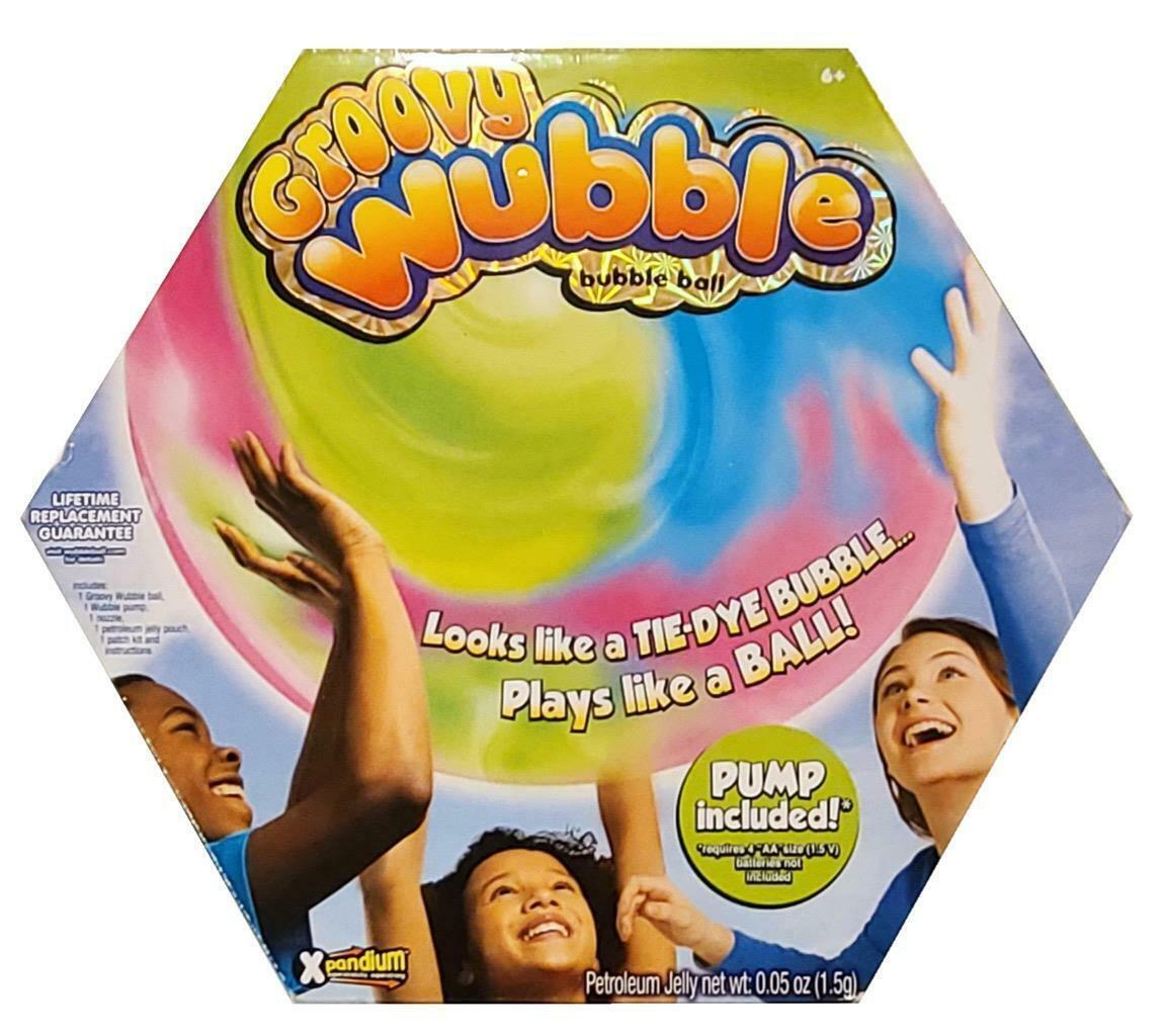 Groovy Wubble Tie Dye Pink Green Blue Bubble Ball With Pump Balls And Balloons