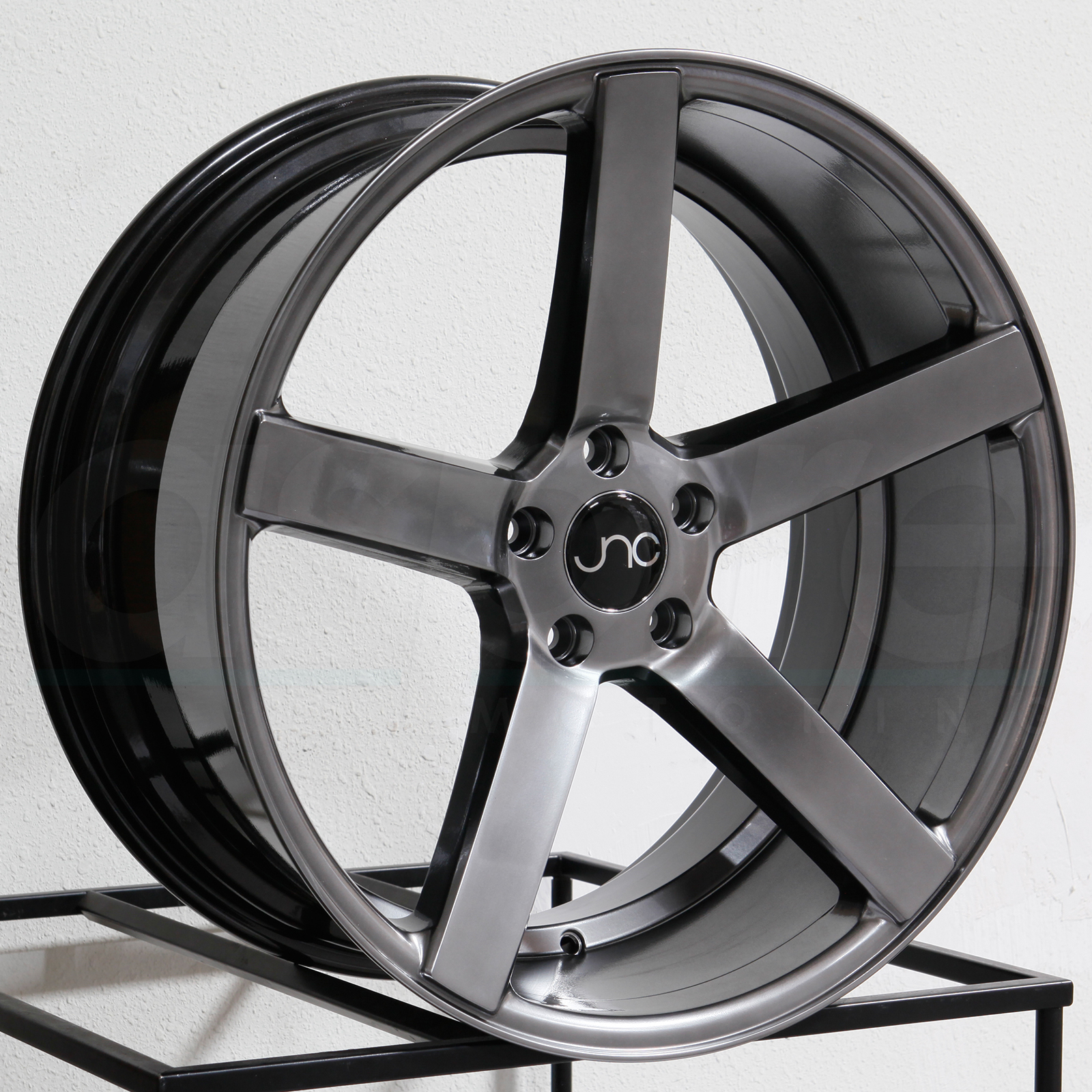 One 18x9 JNC 026 5x100 32 Hyper Black Wheel New Wheels One 18x9 JNC 026 5x100 32 Hyper Black Wheel New Wheels