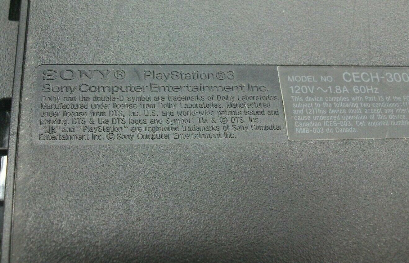 Playstation 3 PS3 CECH-3001A Console Only W/ Power Cable Tested Works ...