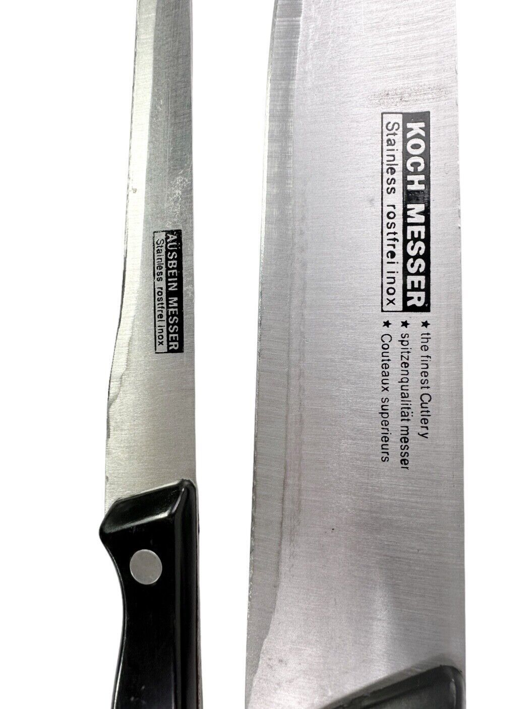 Set Of 2 Knives Koch Messer And Ausbein Messer Stainless Rostfrei Inox ...
