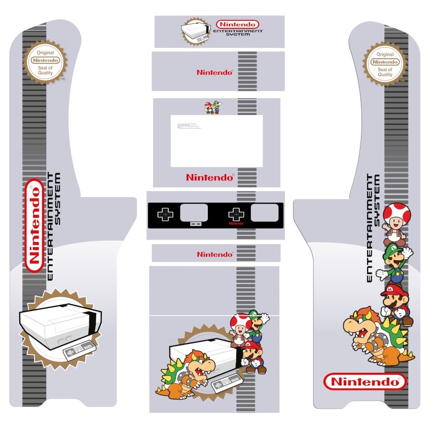 Atgames Legends Ultimate Nintendo NES graphics vinyl side art -Digital ...