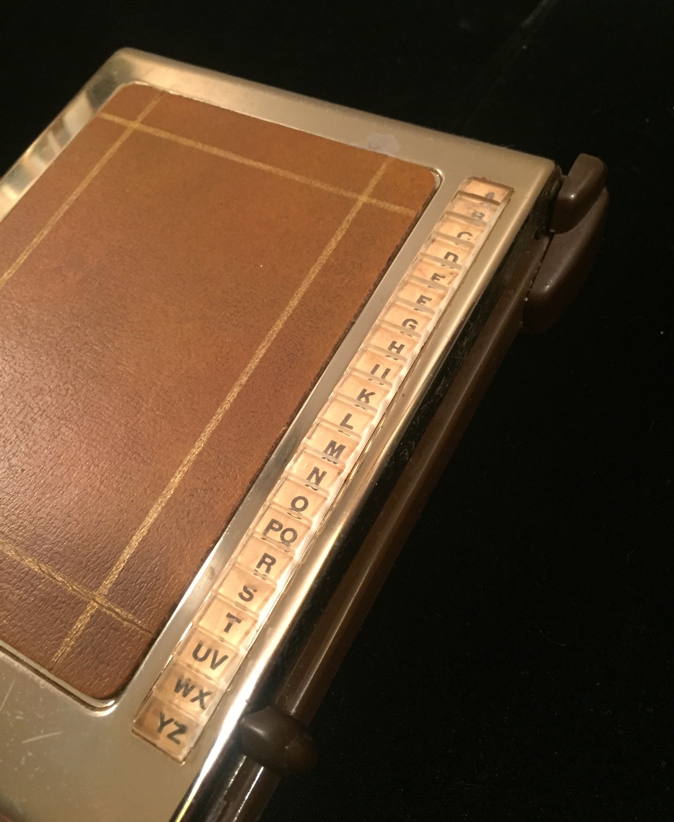 Vintage 60s Bates Listfinder Address Book with slide edge- Vintage ...