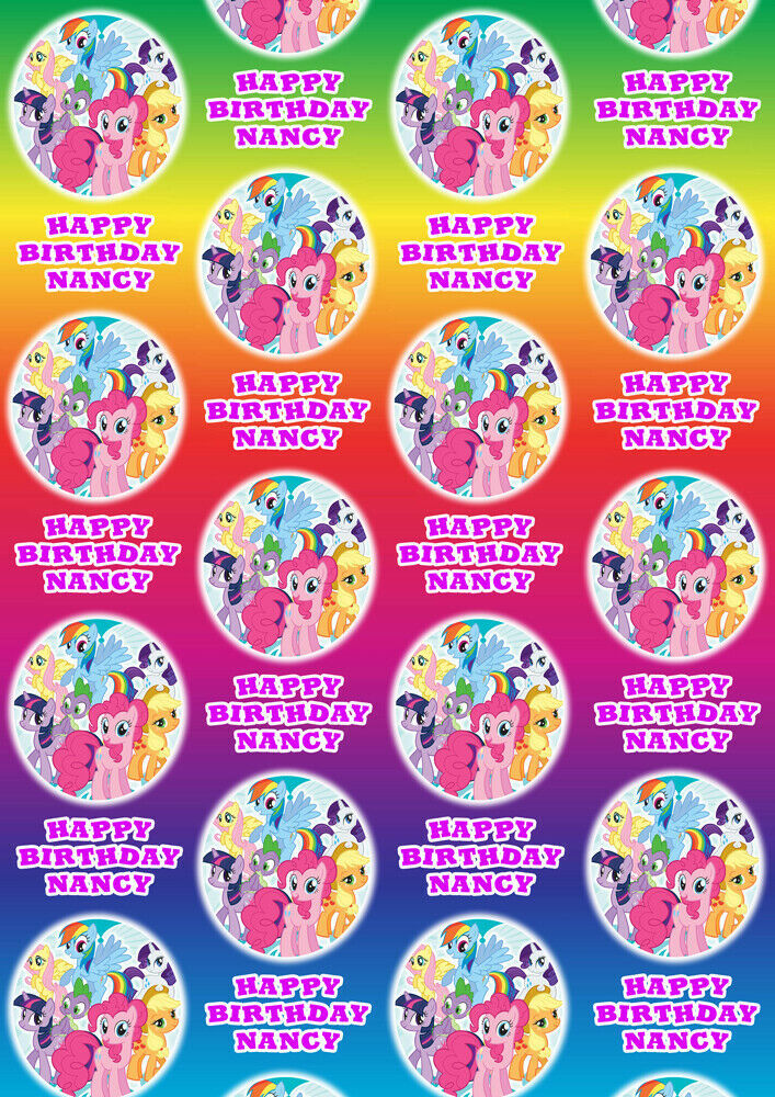 MY LITTLE PONY Personalised Gift Wrap - My Little Pony Wrapping Paper ...