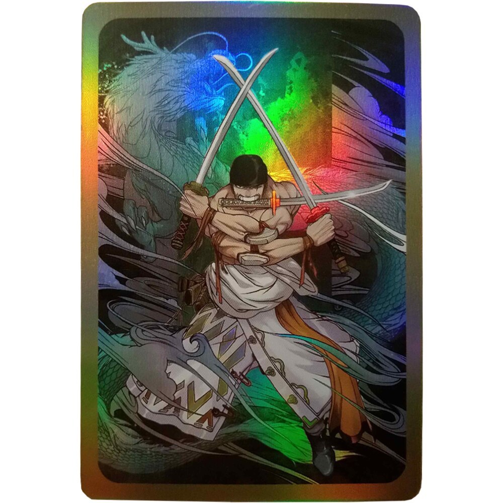 Play New Anime One Piece Flash Cards Zoro Luffy Three Brothers Rare ...