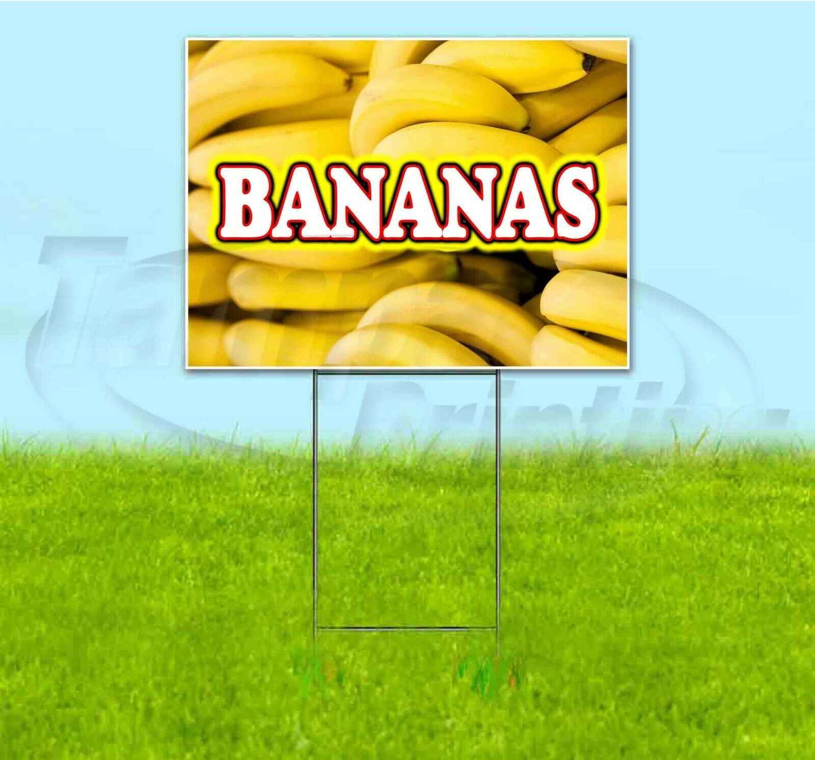 BANANAS 18x24 Yard Sign WITH STAKE Corrugated Bandit USA BUSINESS ...