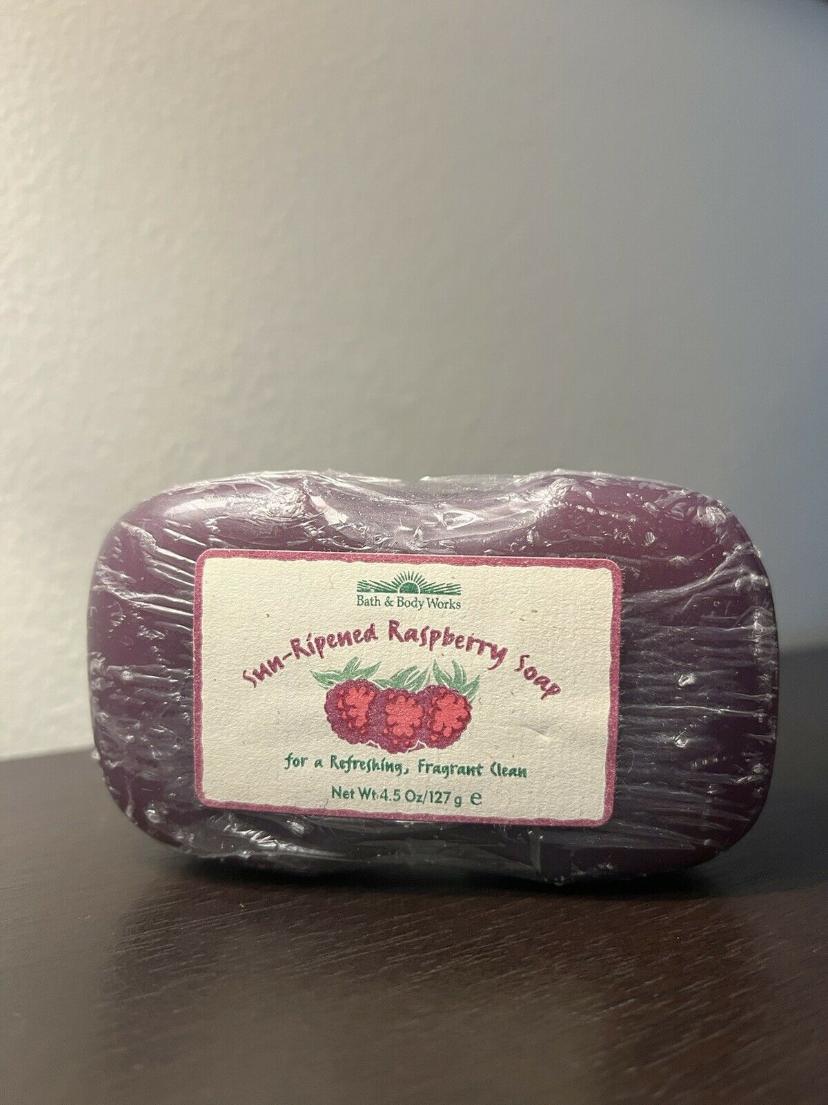 Bath Body Works Bar Soap Sun Ripened Raspberry Vintage Heartland Rare 4
